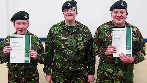 First aid certificates for army cadets | holsworthy-today.co.uk
