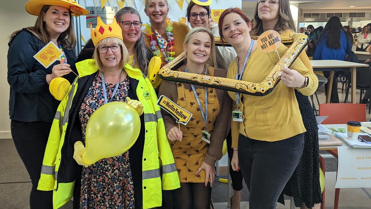Callywith College say 'Hello Yellow' for World Mental Health Day ...