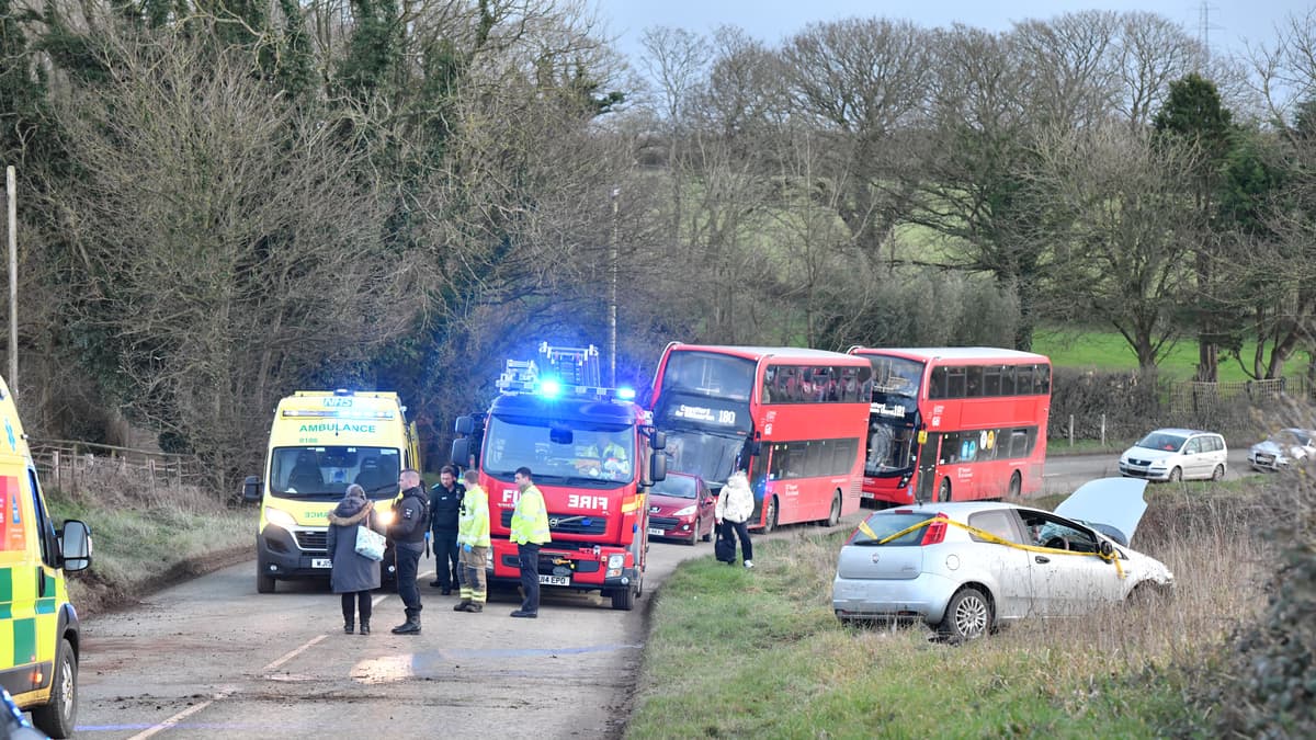 Devon & Cornwall Police attend two car collision at Hallworthy ...