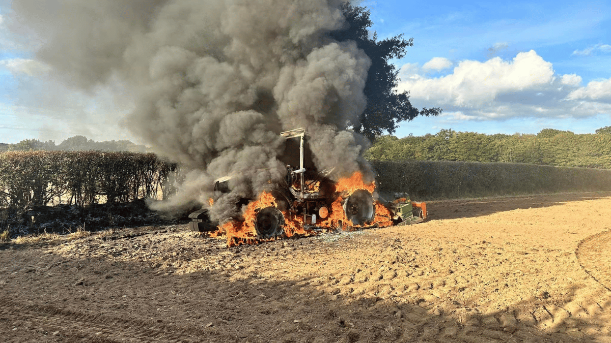 Launceston and Holsworthy fire crews tackle tractor blaze | holsworthy ...