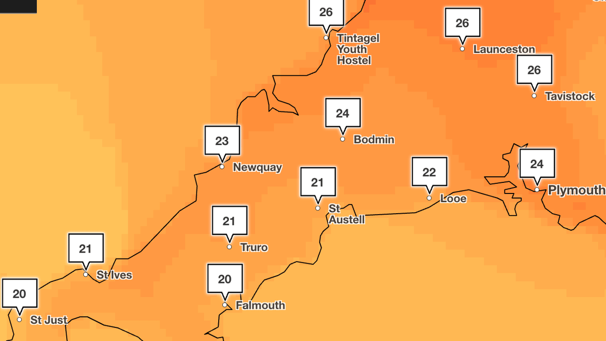 Yellow weather alert in place for South West as temperatures soar ...