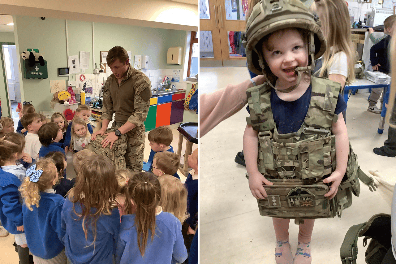 Students wowed following visit from real life army medic | holsworthy ...